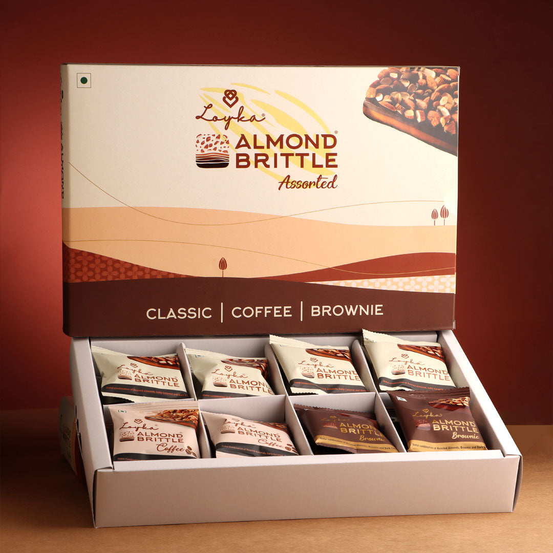 Almond Brittle Assorted 24 Pcs Box – Loyka