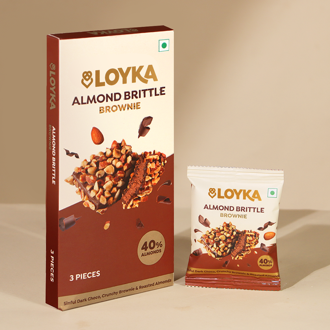 Almond Brittle Brownie 3 Pcs Box – Loyka