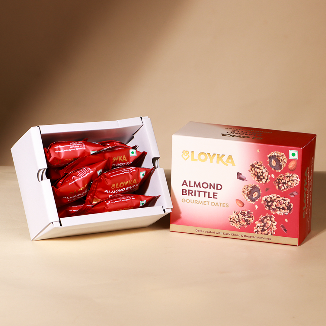 Almond Brittle Gourmet Dates Box 100g – Loyka