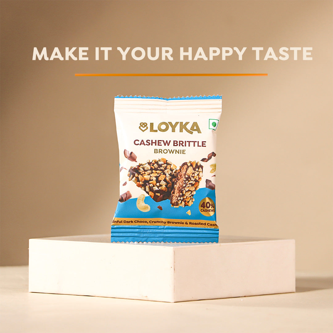 Cashew Brittle Brownie 14 Pcs Box – Loyka